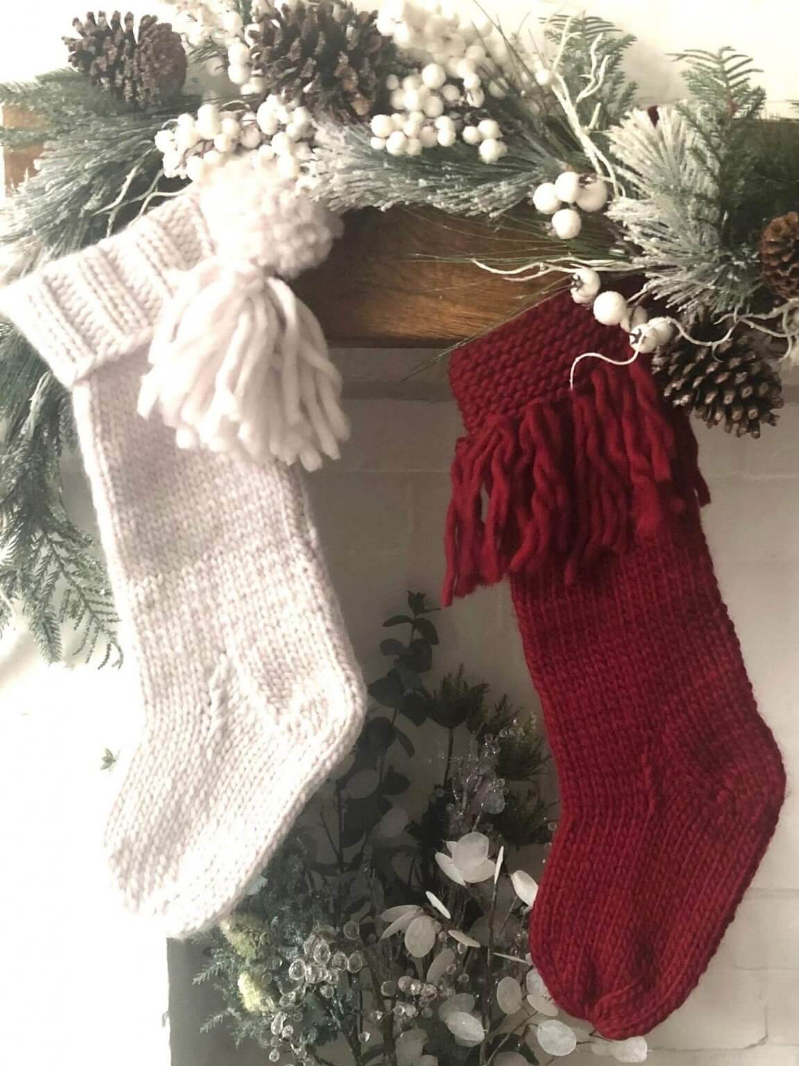 All I Want for Christmas Stocking- Knit Kit - Maggie & Me
