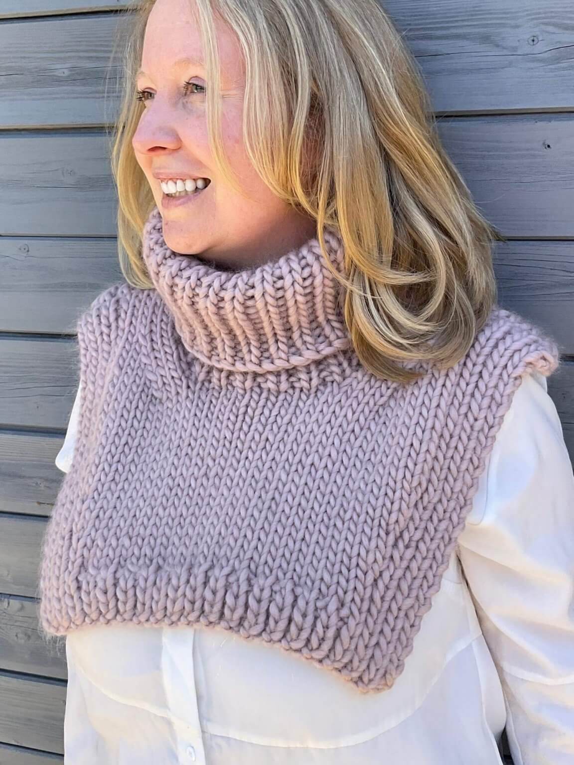 Roll With It- Roll Neck Collar- Knit Pattern - Maggie And Me