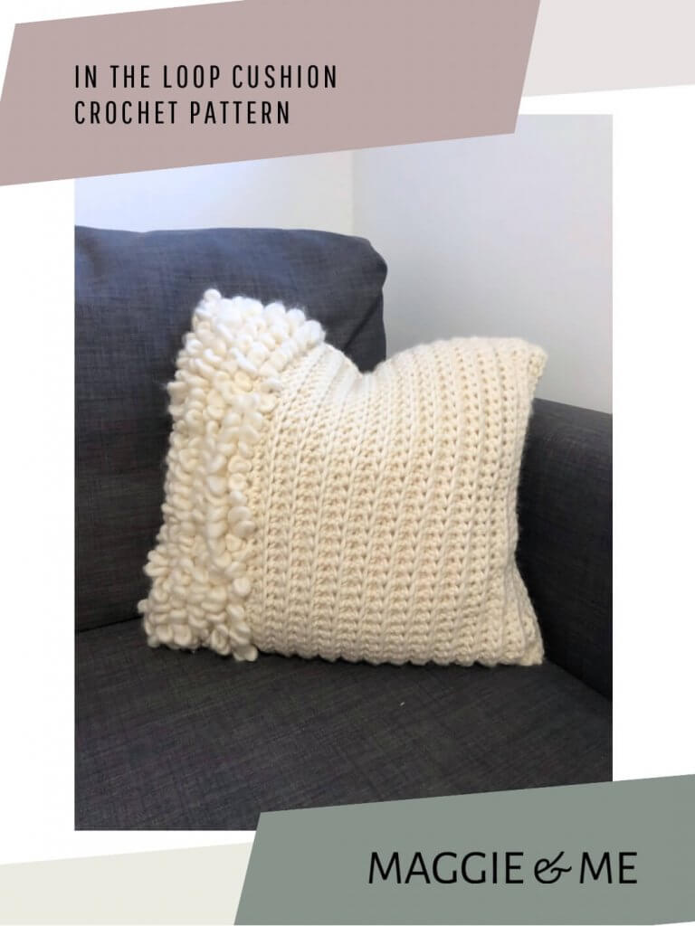 In the Loop Cushion- Crochet Pattern - Maggie & Me